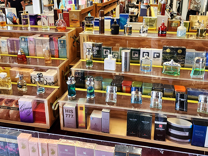 Fragrance fantasy land where designer scents meet bargain prices. Smell expensive without spending a fortune—the ultimate Florida flea market superpower.