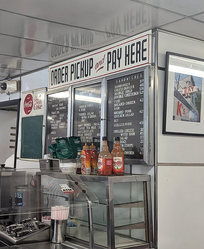 The ordering window—where dreams are placed and fulfilled with surprising efficiency and zero pretension.