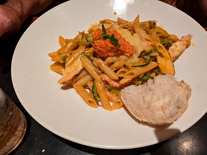 Pasta that doesn't just carry the seafood—it celebrates it. Each bite delivers a perfect balance of cream, spice, and treasures from the sea.
