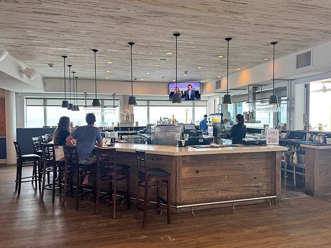 This isn't just a bar—it's command central for memory-making. Those bottles aren't just spirits; they're conversation starters.