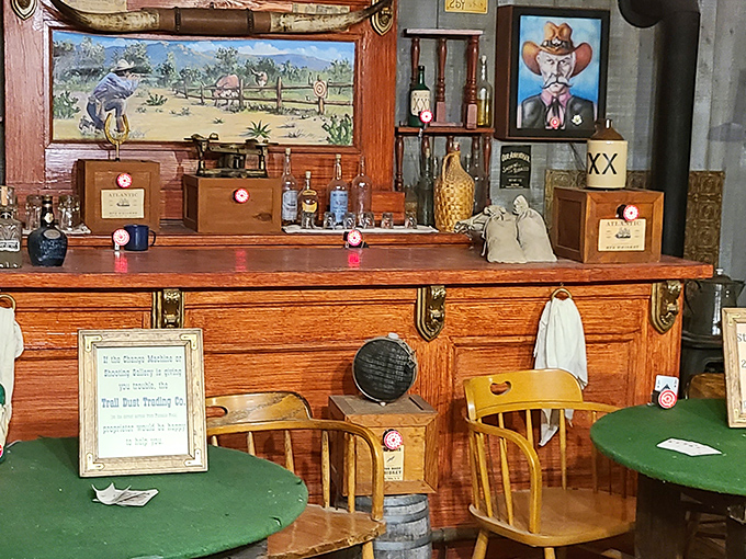 Even the decor tells stories of the Wild West, with paintings and memorabilia that transport you to dustier, simpler times.