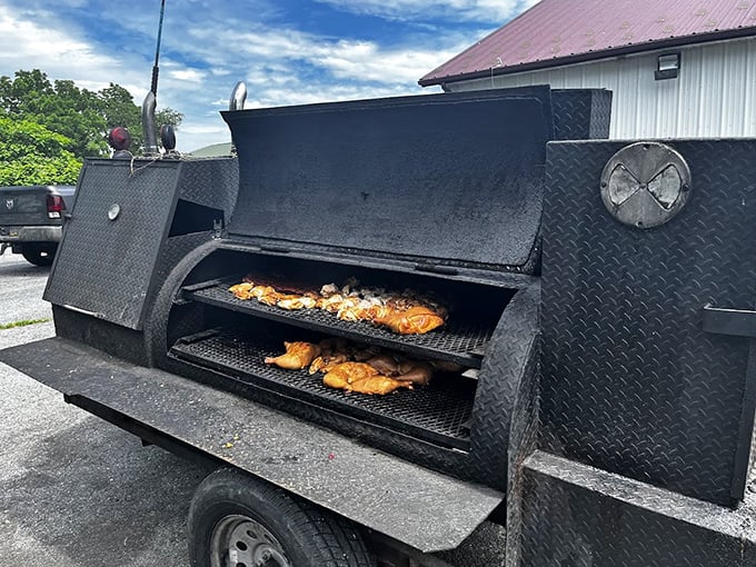 The true star of the show—a smoker that's seen more action than a Hollywood stuntman and delivers Oscar-worthy performances daily.