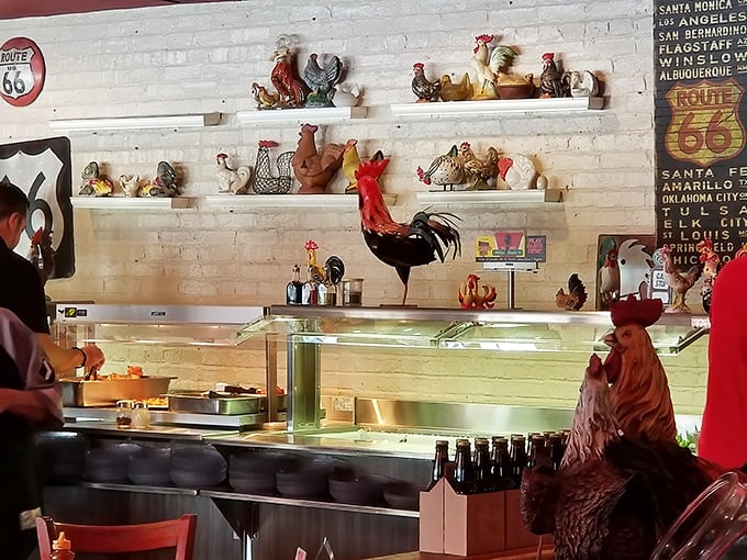 The chicken-themed collection continues – proof that when you do one thing exceptionally well, you can really lean into the theme.