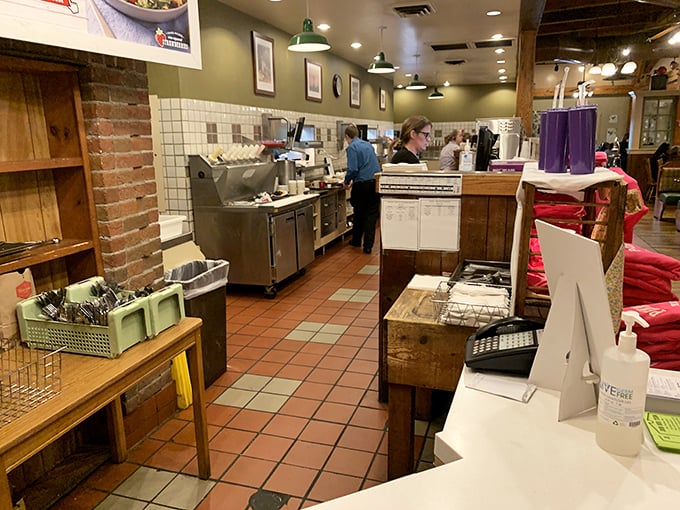 Where the magic happens – a glimpse into the kitchen where comfort food classics come to life in this Pennsylvania dining institution.
