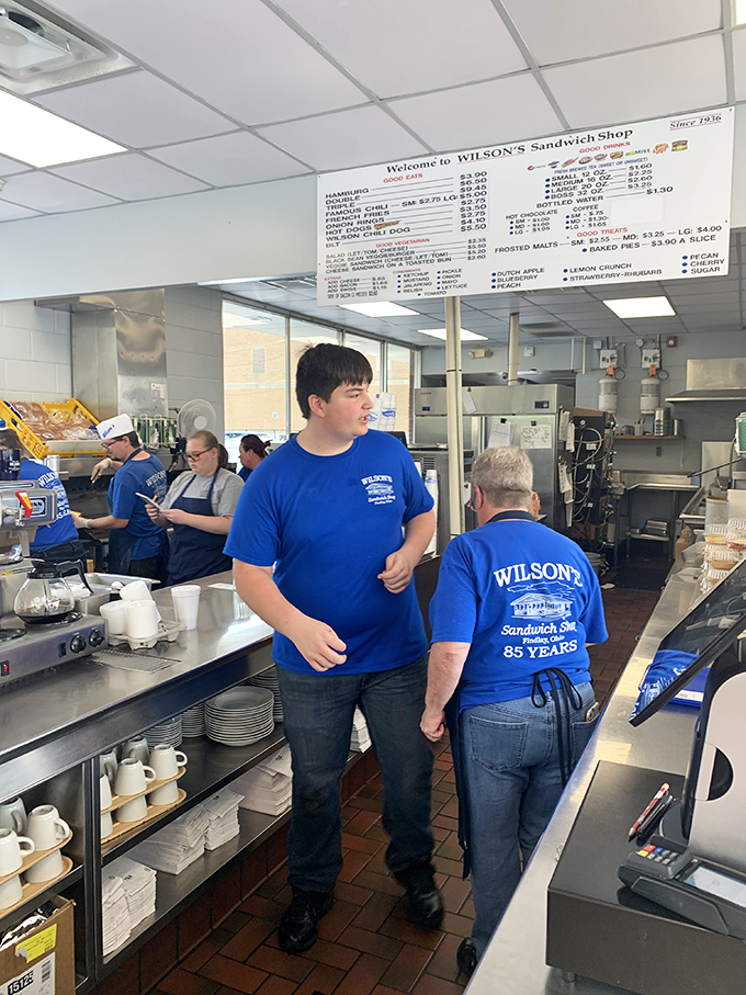 The blue-shirted crew keeps the Wilson's tradition alive – orchestrating a delicious symphony that's been playing to sold-out crowds for generations.