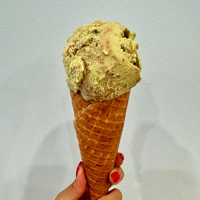 This isn't your childhood ice cream cone—it's what that cone grew up to become after going to culinary school. 