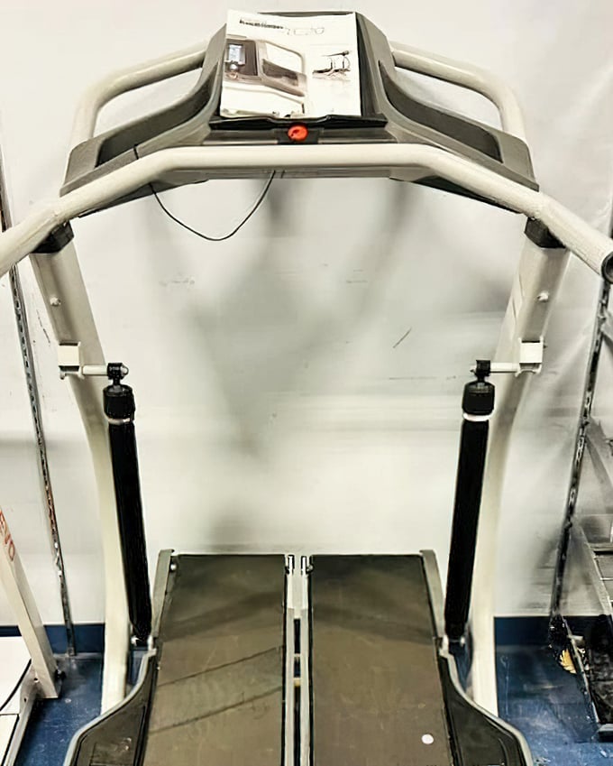 A treadmill that's barely broken a sweat—someone else's abandoned resolution becomes your fitness bargain. New year, pre-loved equipment!