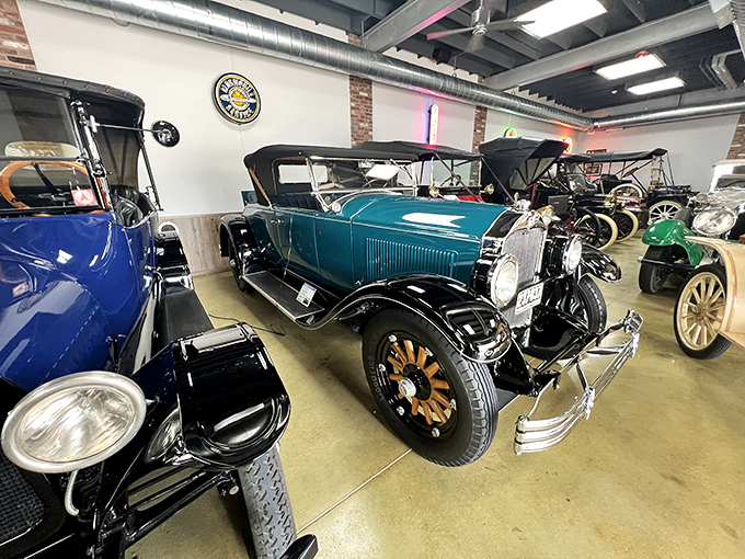 Not just a car collection—a museum of American dreams on wheels. Dinner and a show, except the show is automotive history.