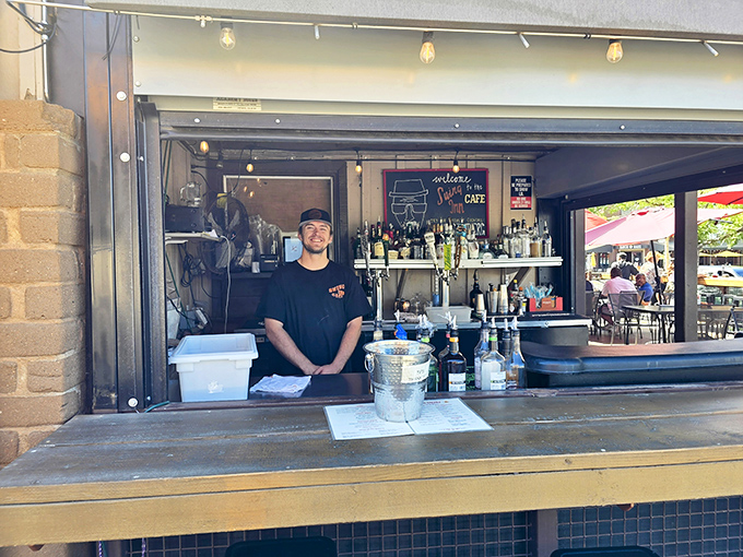 The "Saloon" sign isn't ironic—it's a nod to when a stiff drink and good company were all you needed.