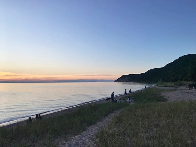 The golden hour transforms ordinary shoreline into extraordinary memory. As the day winds down, the real magic of Esch Beach reveals itself.
