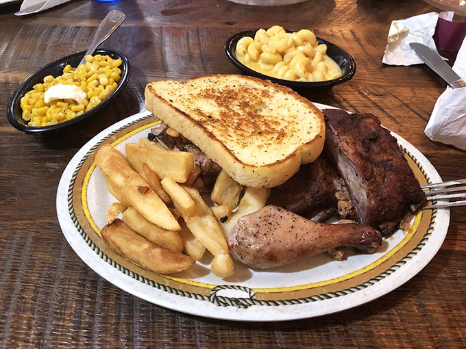 Not so much a meal as a celebration of American abundance—where choosing which bite to take first becomes life's greatest challenge.