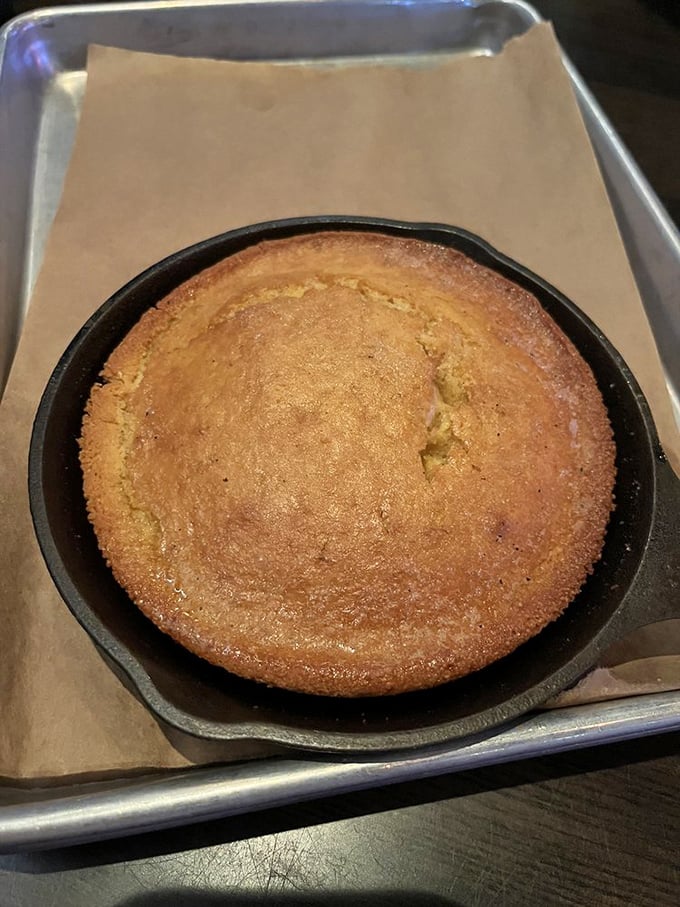 Cornbread that could broker peace treaties – sweet, savory, and impossible to argue with.
