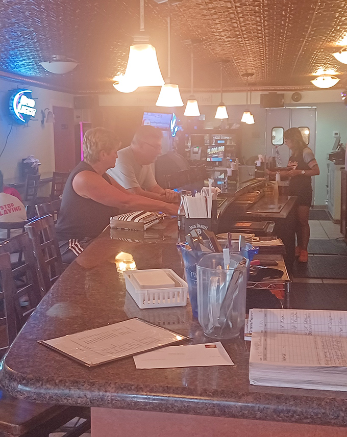 Counter seating for solo crab adventurers who don't need a crowd to enjoy perfection.