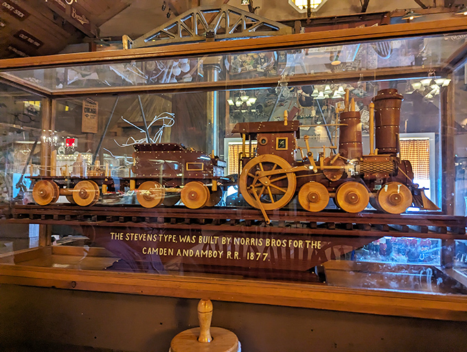 Model trains and comfort food - someone here understands that whimsy makes everything taste better.