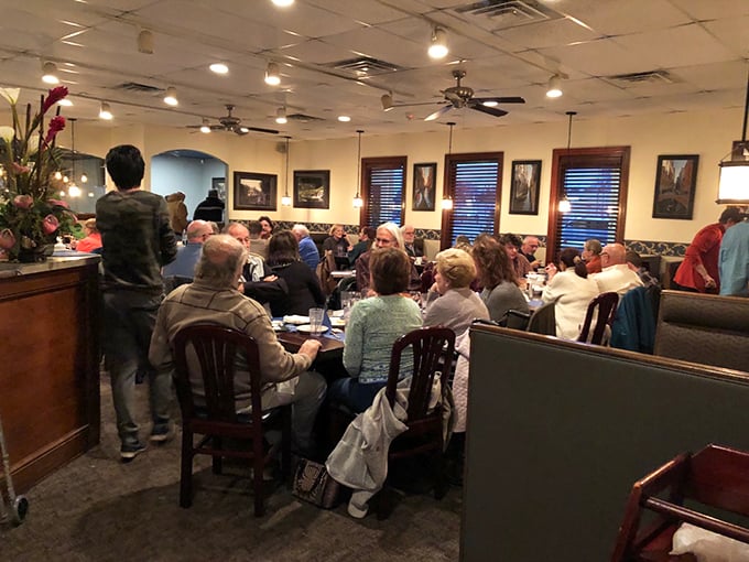 The true measure of a local favorite: tables filled with people who look like they've been coming here for years—and plan to keep it that way.