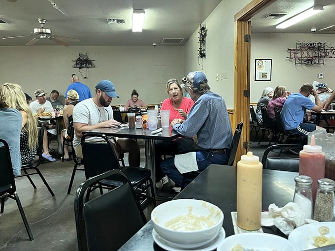 A dining room filled with cowboys, families, and road-trippers – all united by the universal language of exceptional comfort food. 