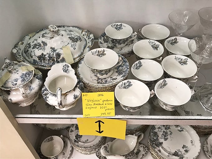 The "Virginia" pattern dinnerware that makes your modern plates look like they're trying too hard. Elegance never goes out of style.