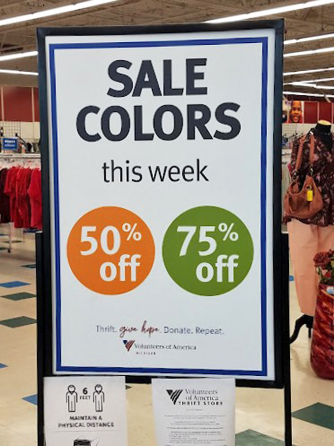 The magical color-coded discount system – like a secret language where understanding the tags translates directly to savings.