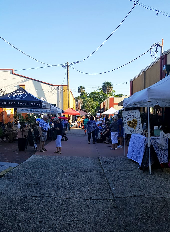 DeLand's farmers market transforms alleyways into bustling social hubs. Where "locally sourced" isn't just a buzzword—it's a way of life.