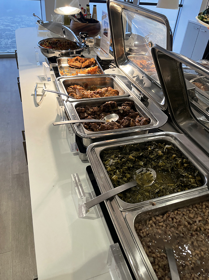 The cafeteria line—where difficult life decisions are made and "I'll take a little of everything" becomes your mantra.