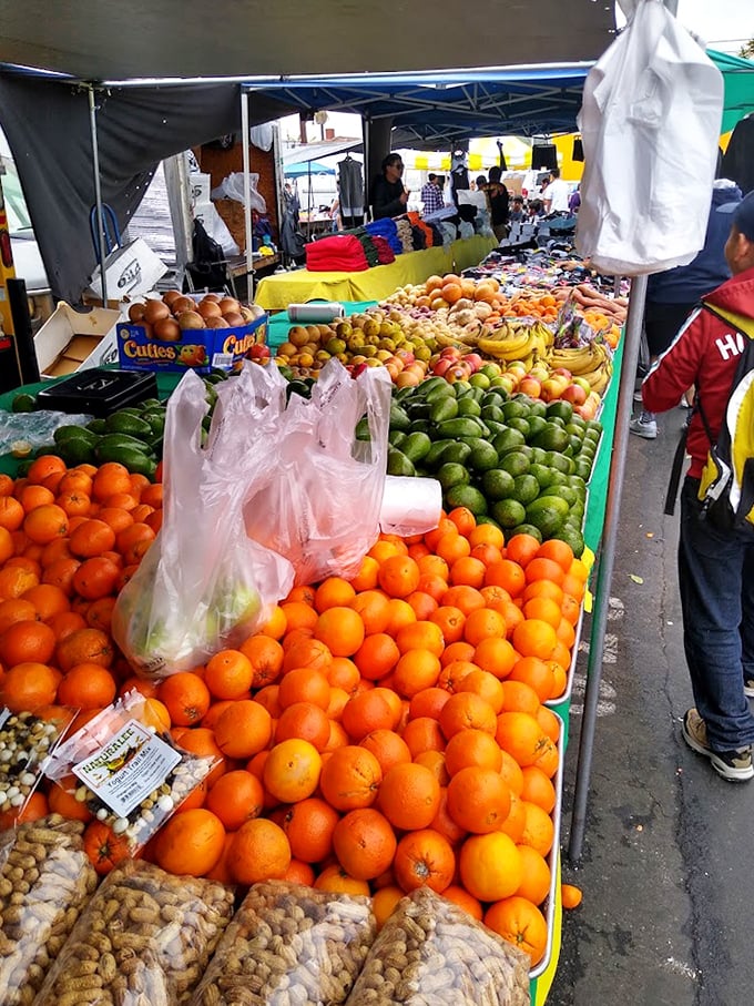 Nature's candy counter! These vibrant fruits bring farmers market freshness to the swap meet experience, a juicy oasis amid the merchandise maze. 