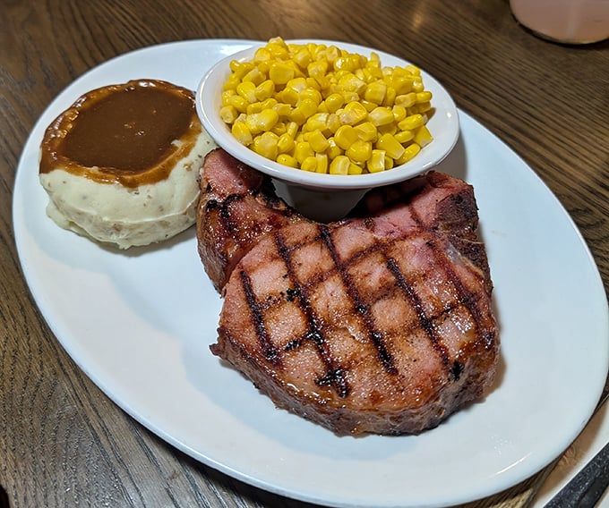 Steak grilled to perfection arrives with corn so sweet you'll think summer decided to stay year-round.
