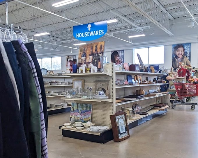 The housewares section is where forgotten kitchen treasures come for their second chance—one person's decluttered cabinet becomes another's eureka moment. 