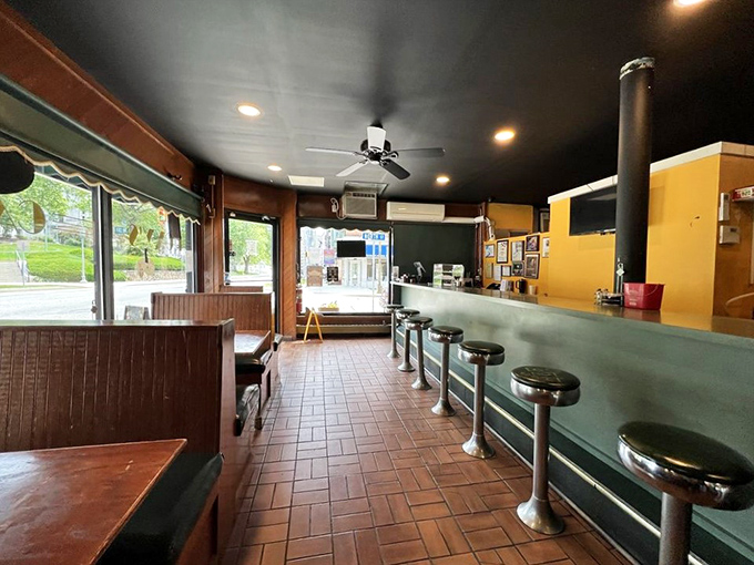 Counter seating where strangers become neighbors and regulars become family. The heart of any great diner is its counter.