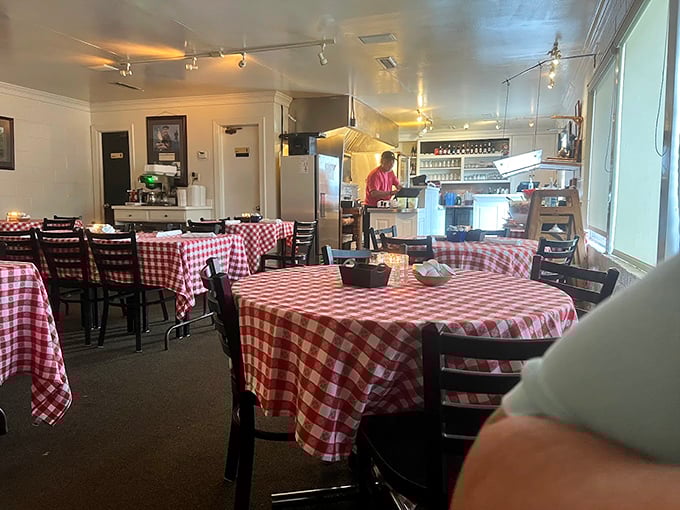 The dining room feels like your favorite aunt's house—if your aunt happened to serve the best steak in North Carolina.
