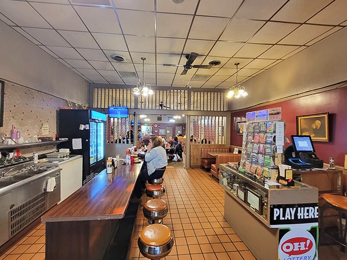 The counter where regulars don't need menus and newcomers become regulars. A slice of Americana served with a side of local gossip.