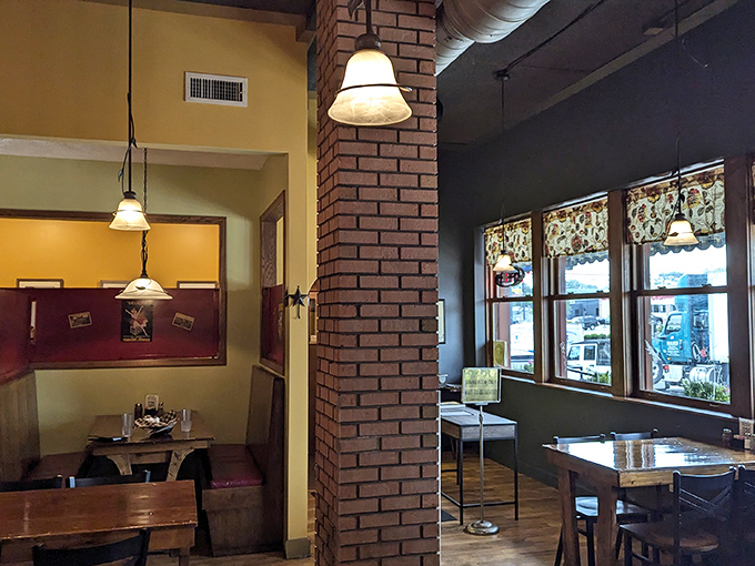 The architectural details aren't just structural—they're conversation starters between bites of Mediterranean magic.