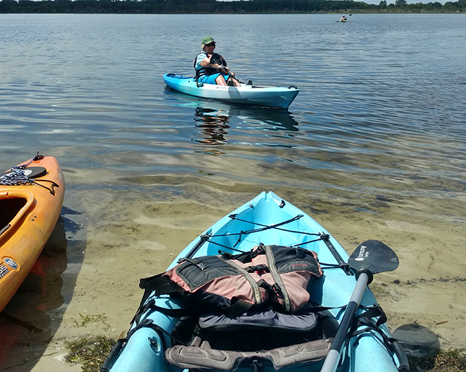 Kayaking on crystal-clear waters—because retirement in The Villages means trading rush hour for leisure hour on nature's highway.