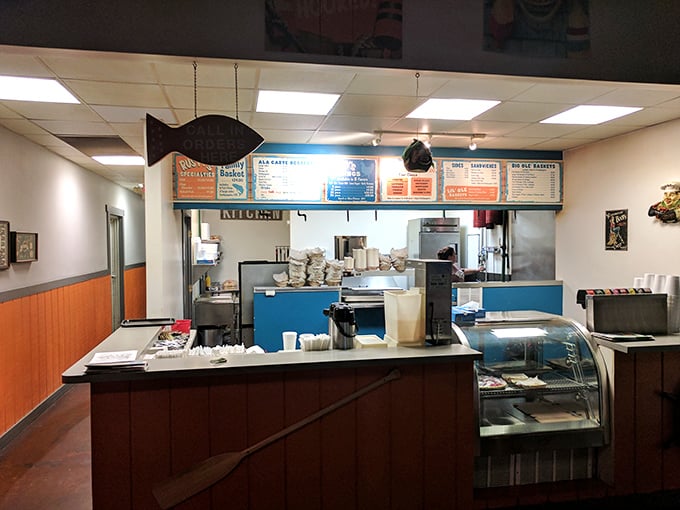 Behind the counter is where the magic happens—simple, straightforward, and without pretense, just like the food that emerges from it.