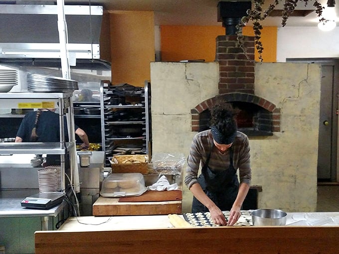 Where the magic happens—a glimpse into the kitchen where that famous carrot cake transforms from ingredients to legend.