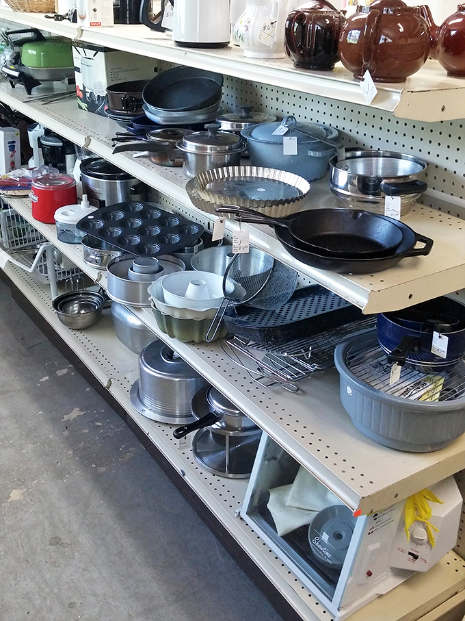 Cast iron skillets and baking pans that have already proven their worth—cookware with built-in experience and none of the sticker shock.