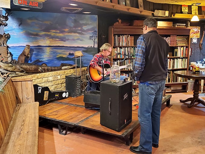 Live folk music transforms dinner into a cultural experience, with songs that tell stories of old Florida as authentic as the food on your plate.