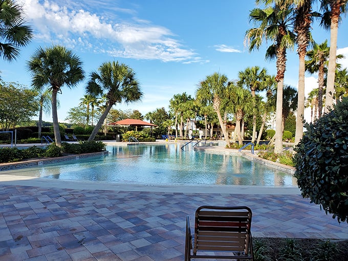 Pool paradise that rivals five-star resorts. The only difference? No checkout time and the palm trees know you by name.