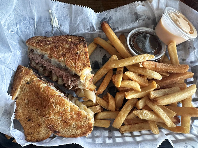 The patty melt—that perfect marriage of burger and grilled cheese that makes you wonder why all great ideas can't be this simple yet brilliant.