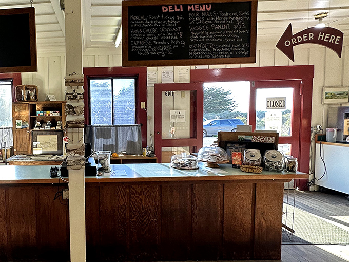 Where orders are placed and memories begin—this humble counter has launched thousands of perfect picnics along the Mendocino coast.