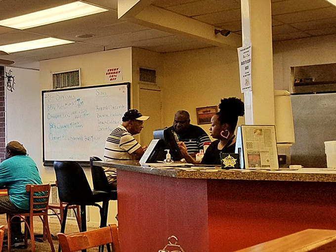 Where regulars and staff exchange the day's news and friendly banter—the beating heart of any true diner experience.