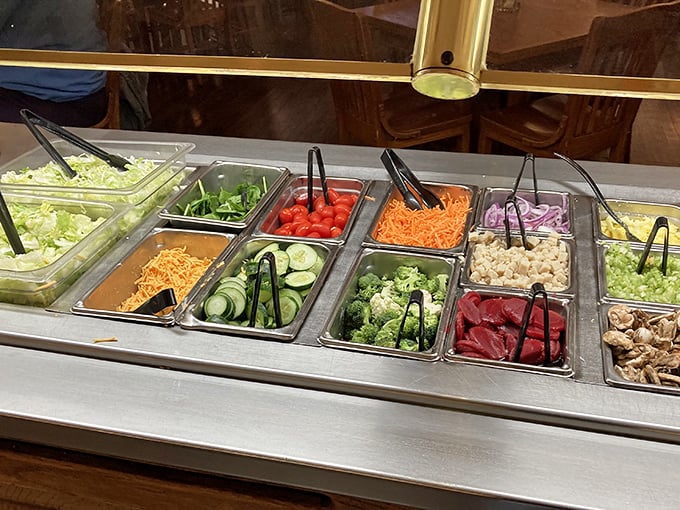 A salad bar that actually makes vegetables look tempting – miracles do happen in Roanoke.