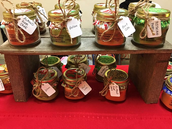 Mason jars of homemade goodness line up like soldiers. Each handwritten label promises a different aromatic adventure for your home.