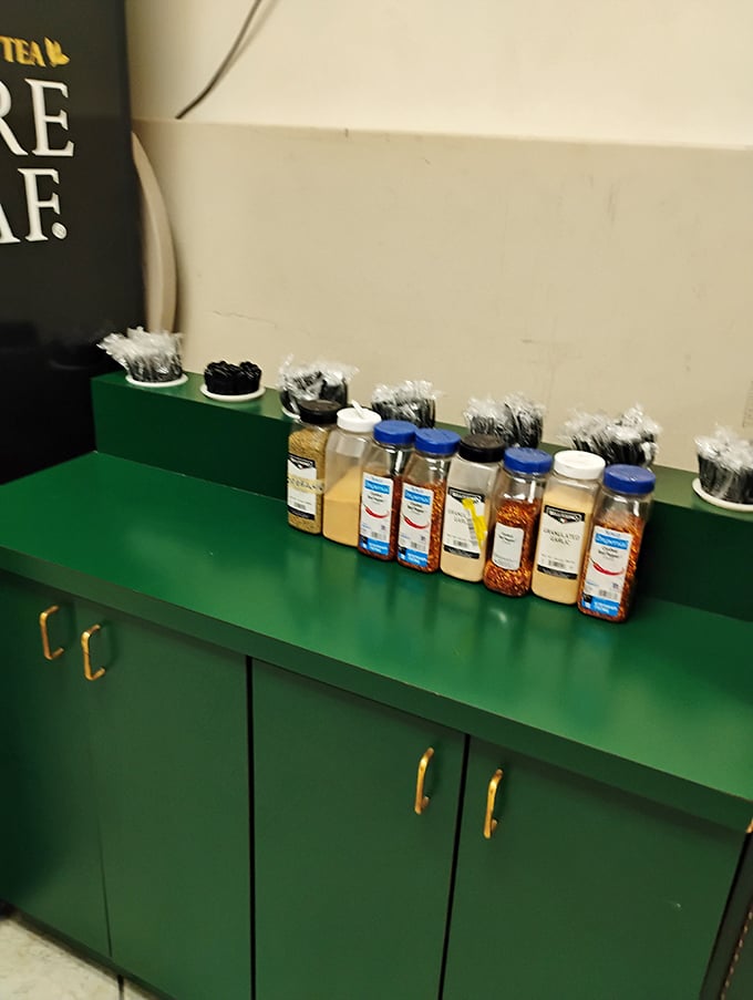 The spice station—where flavor magic begins. These unassuming jars hold the secret weapons that transform good food into unforgettable food.