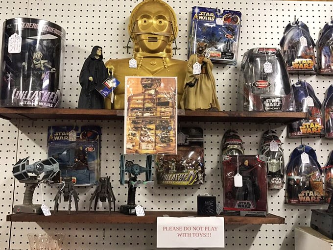 The Star Wars collection—where grown adults suddenly remember why they begged their parents for toys they weren't allowed to open.