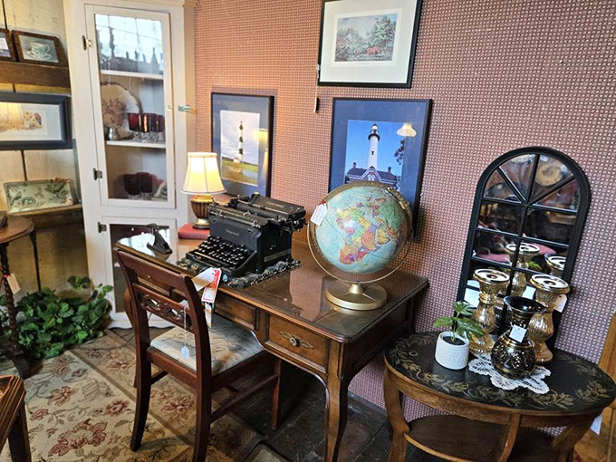 Before laptops and smartphones, this typewriter was cutting-edge technology, now transformed into a conversation piece for modern homes.