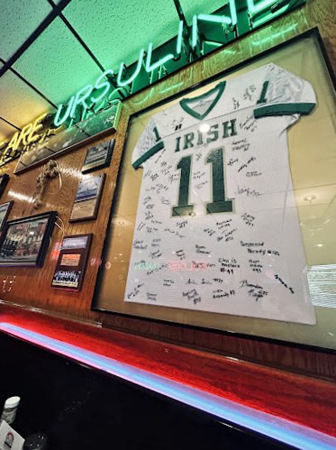 Sports memorabilia that tells Youngstown's story without saying a word. That signed jersey has witnessed countless celebrations and consolations.