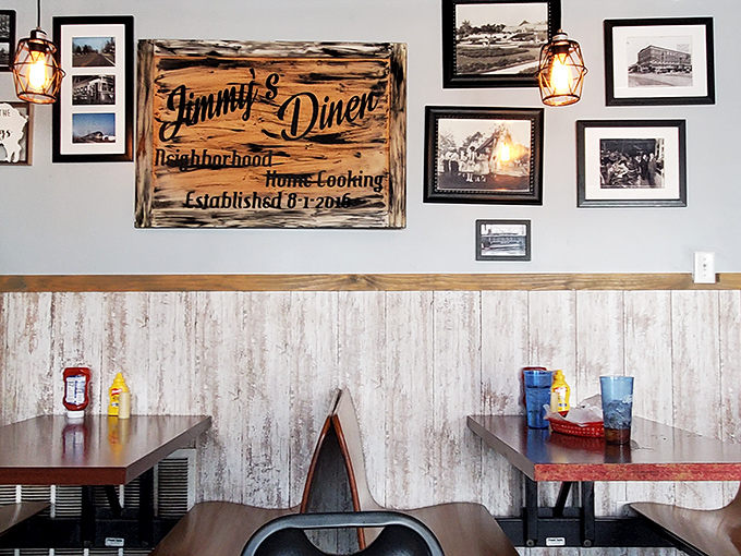 The wall decor proudly proclaims "Neighborhood. Home-Cooking. Established 8-1-2016"—a mission statement in wood that they live up to daily.