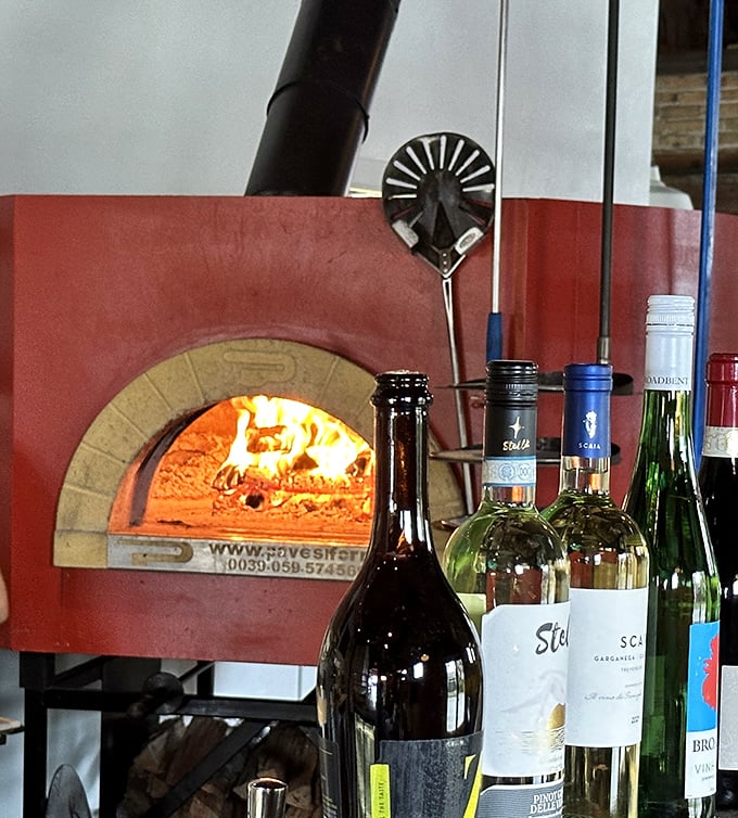 The heart and soul of Humble—a fiery furnace where dough transforms into dreams at 800 degrees of pure pizza perfection.