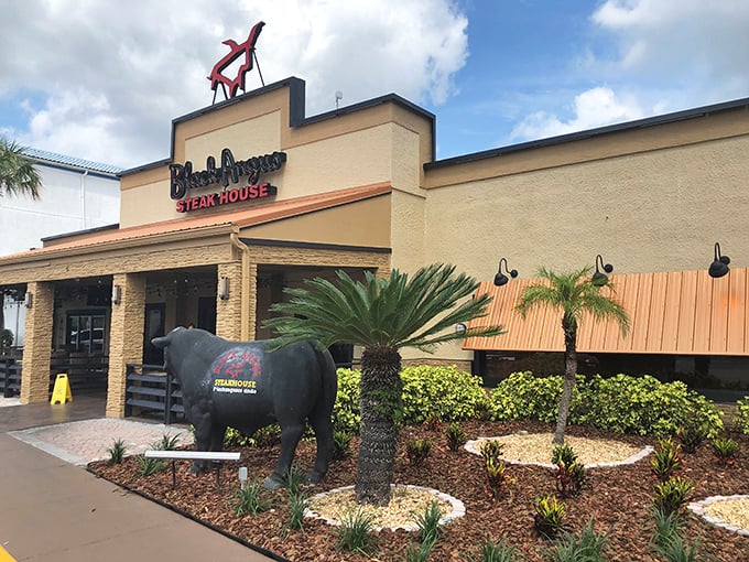 The big black cow out front isn't subtle, but neither are their portions – Orlando's appetite headquarters.