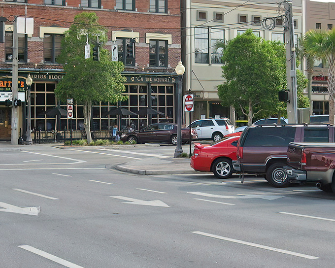 Ocala's historic buildings stand proudly along the main street, their facades preserved like pages from history.